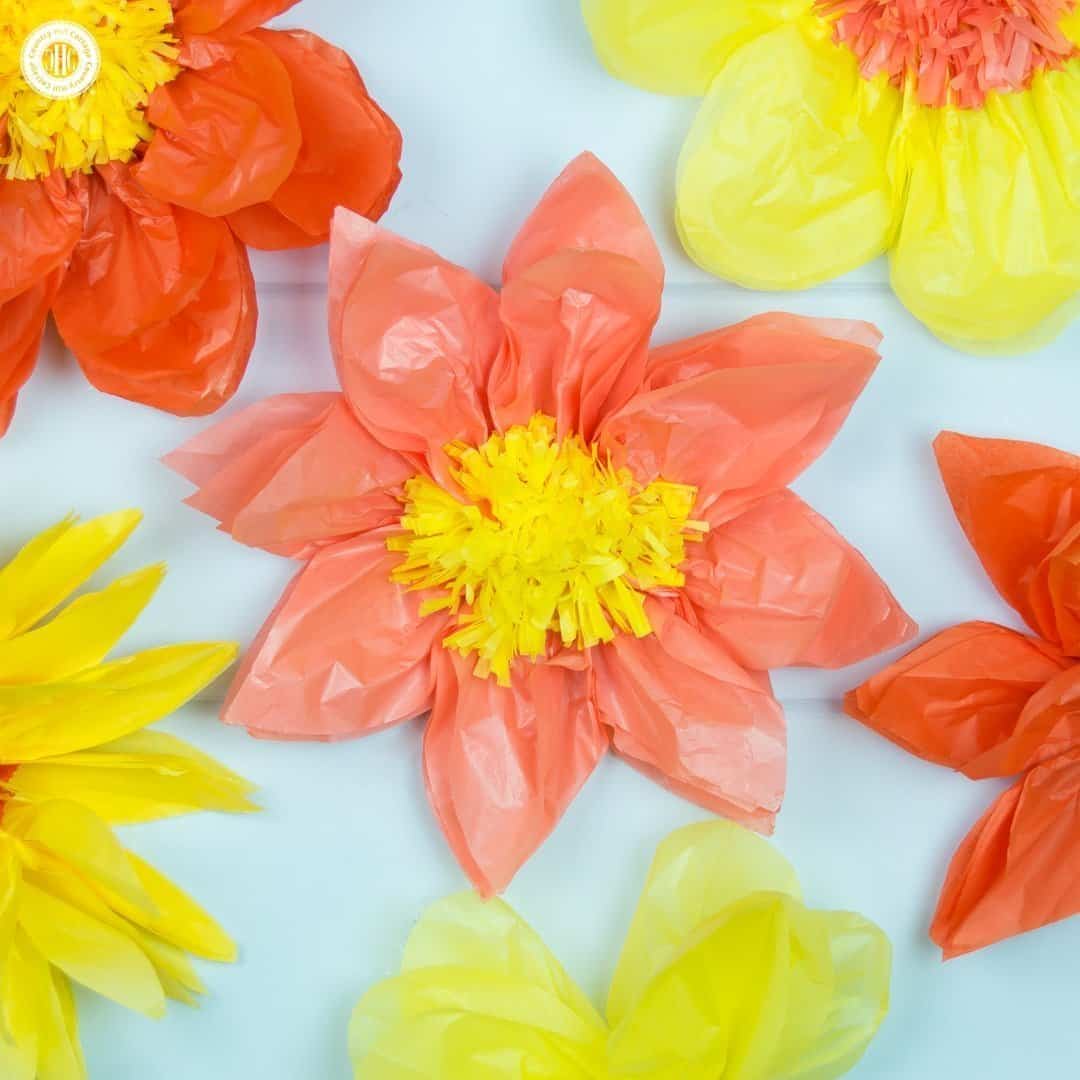 Giant Tissue Paper Flowers Easy Paper Craft DIY Country Hill Cottage Giant Tissue Paper Flowers Easy Paper Craft DIY Country Hill Cottage