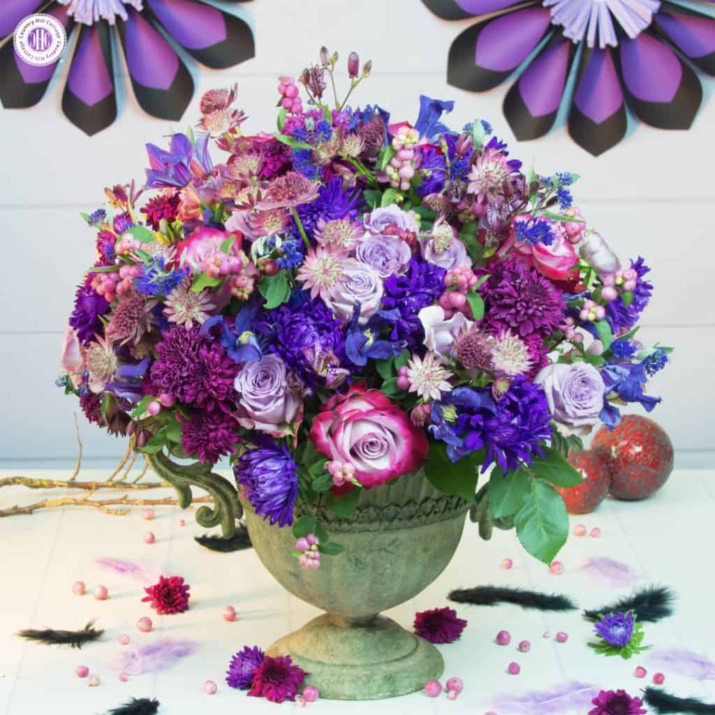 Purple Autumn Flower Arrangement