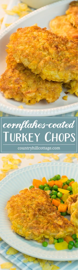 Cornflakes-Coated Turkey Chops