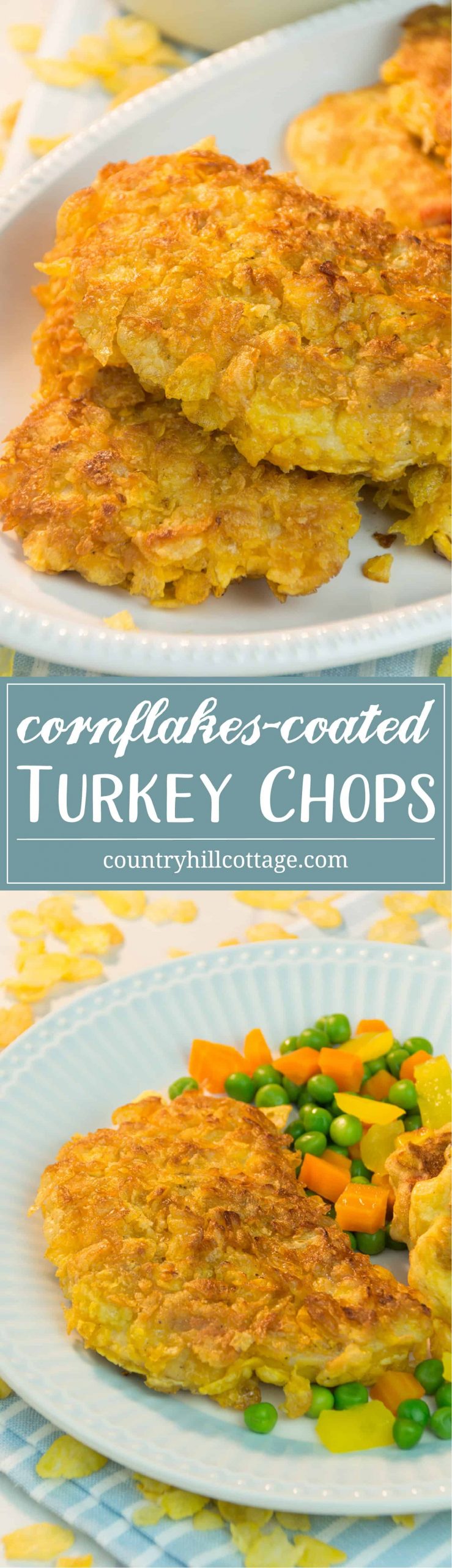 Cornflakes-Coated Turkey Chops