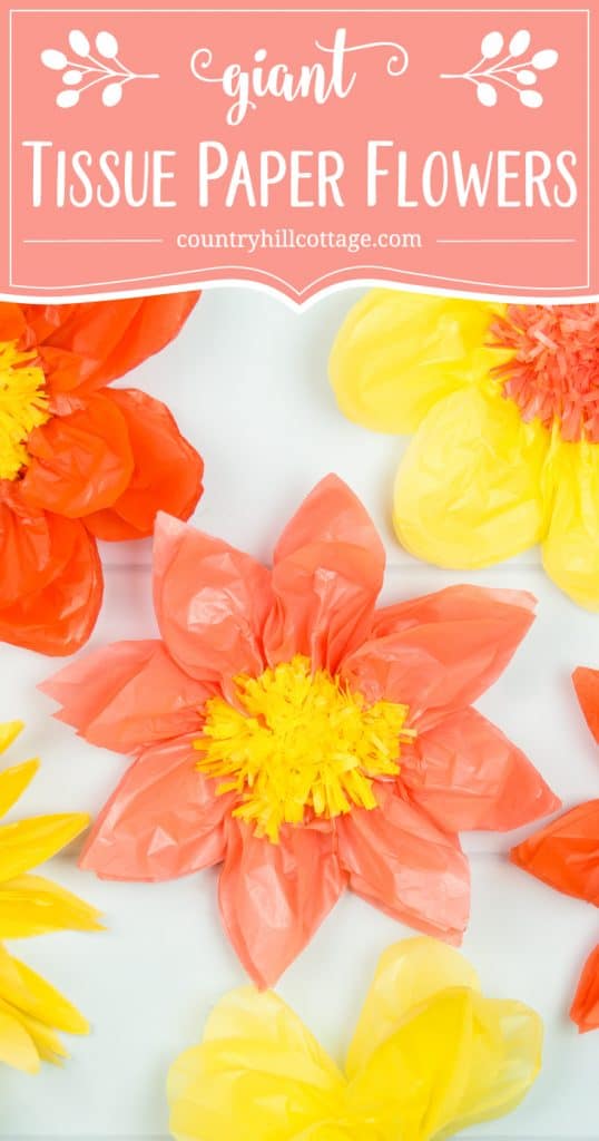 Giant Tissue Paper Flowers - Easy Paper Craft DIY