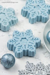 Moisturizing Snowflake Bath Bombs for Dry Skin - Winter Bath Bombs