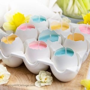 DIY Eggshell Candles {with Soy Wax + Essential Oils}