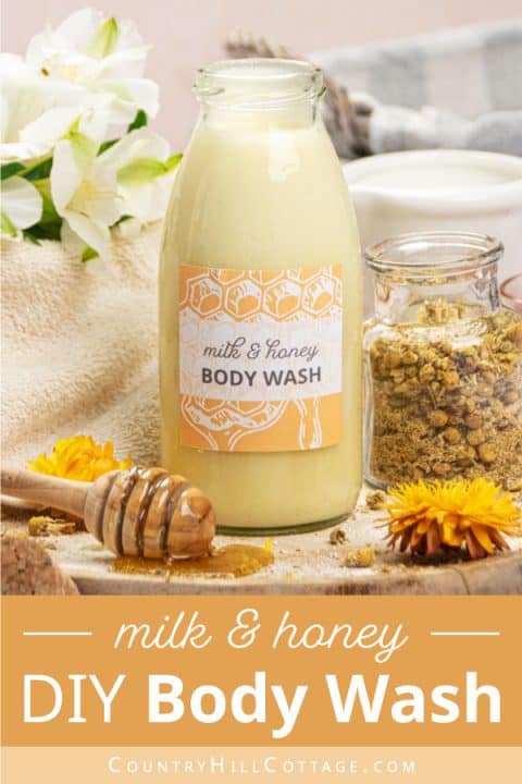 Milk and Honey Body Wash {Creamy Body Wash Recipe}