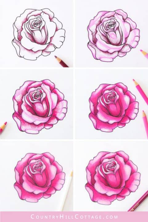 Free Printable Rose Coloring Pages {10 Realistic Designs for Adults}