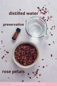 DIY Rose Water Recipe with Tips for Benefits + Uses {Infusion Method}
