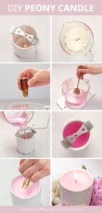 Peony Candle - How To Make Peony Petals Candle