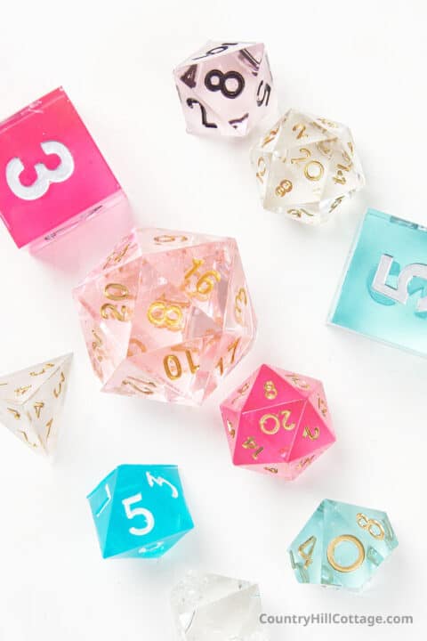 How To Make Resin Dice {DIY Polyhedral Dice Without A Pressure Pot}