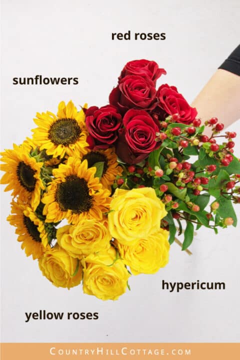 Rose and Sunflower Bouquet