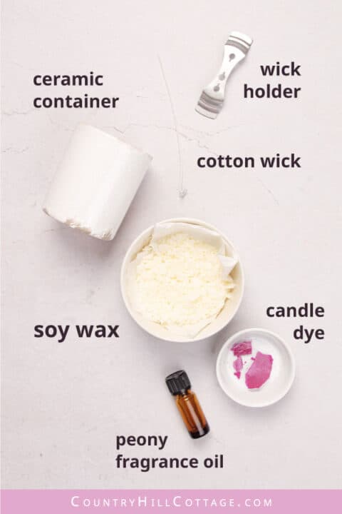 Peony Candle - How To Make Peony Petals Candle