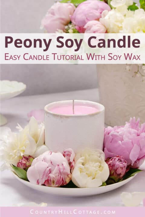 Peony Candle - How To Make Peony Petals Candle