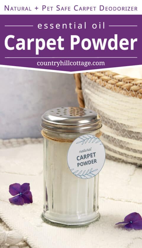 DIY Carpet Powder {Homemade Carpet Deodorizer - Pet Safe}