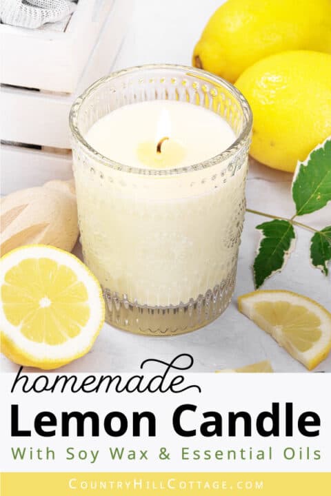 Lemon Candle DIY {Lemon Scented Candles Recipe}