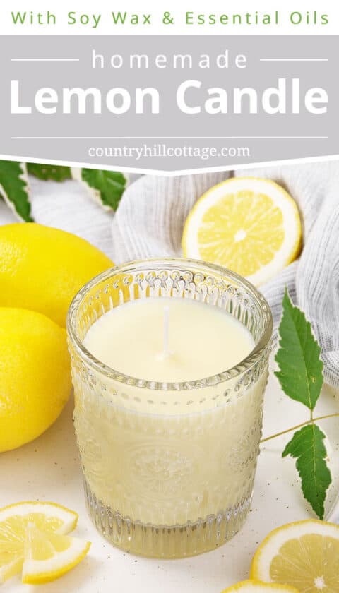 Lemon Candle DIY {Lemon Scented Candles Recipe}