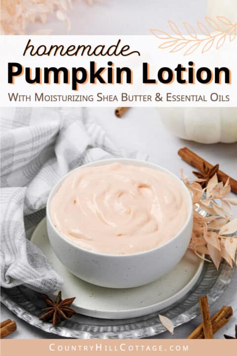 Pumpkin Lotion {Pumpkin Spice Body Lotion Recipe}
