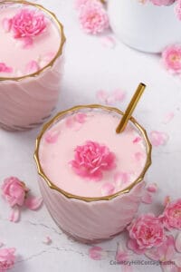 Rose Milk {Refreshing Drink with Rose Essence}