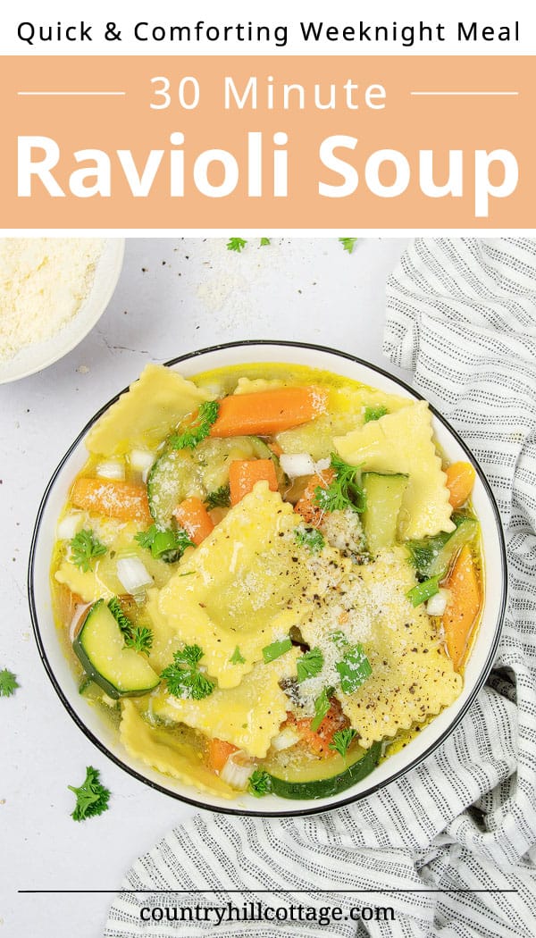 Ravioli Soup with Vegetables