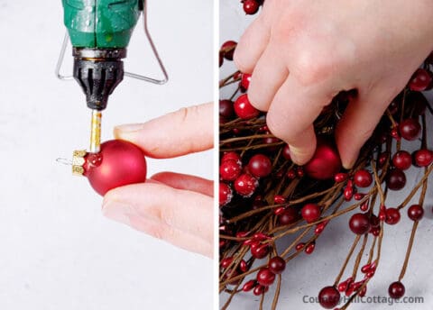 DIY Red Berry Wreath