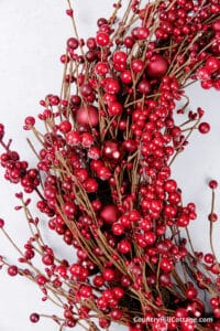 DIY Red Berry Wreath