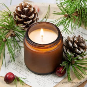 DIY Pine Candle