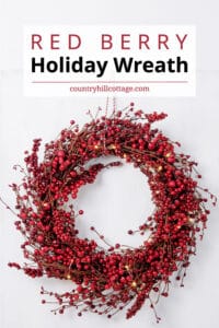 DIY Red Berry Wreath