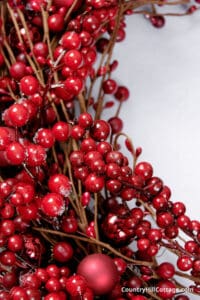 DIY Red Berry Wreath