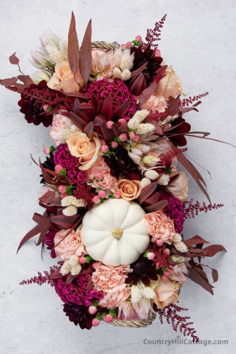 DIY Thanksgiving Floral Centerpiece