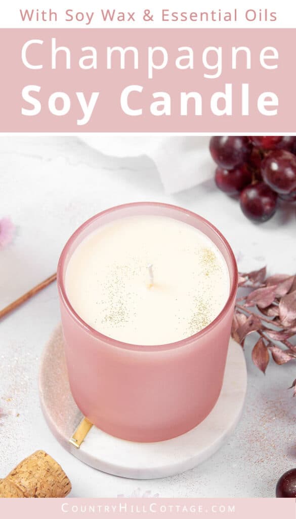DIY Champagne Candle