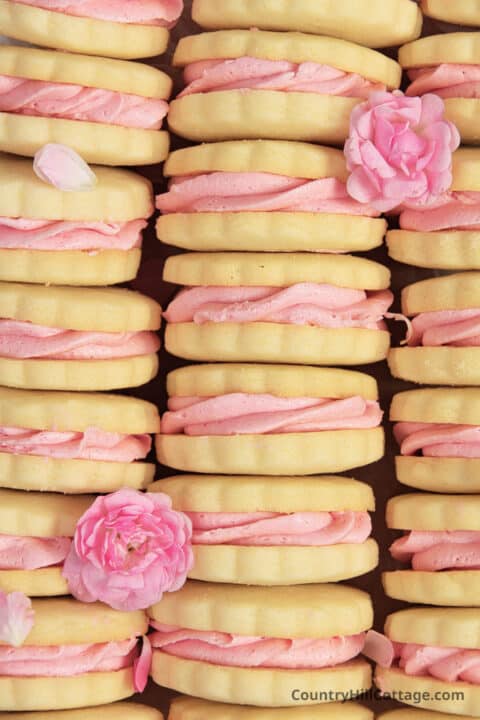 Rosewater Cookies {Rose Cookie Recipe}
