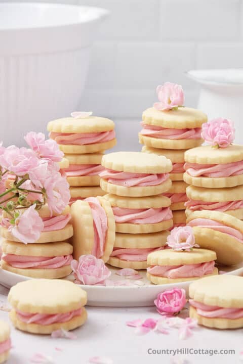 Rosewater Cookies {Rose Cookie Recipe}
