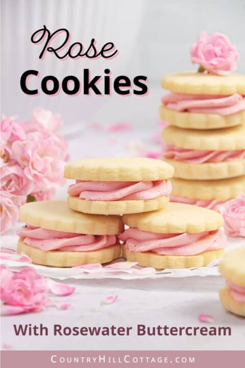 Rosewater Cookies {Rose Cookie Recipe}