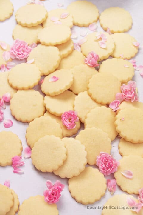 Rosewater Cookies {Rose Cookie Recipe}