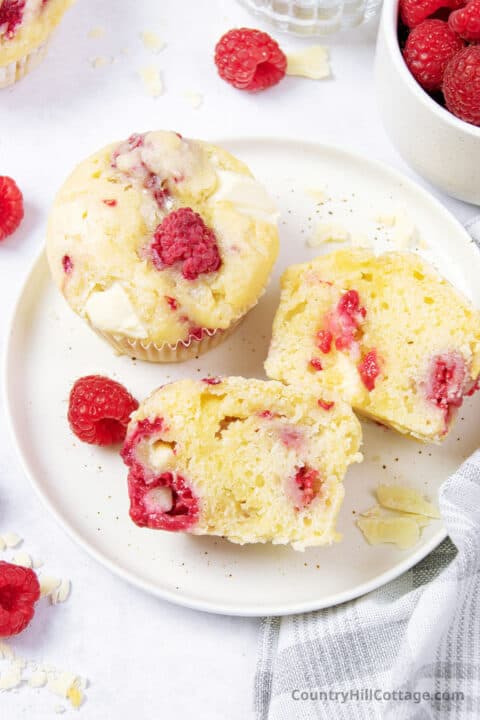 White Chocolate Raspberry Muffins