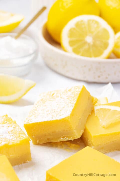 Lemon Bars with Sweetened Condensed Milk