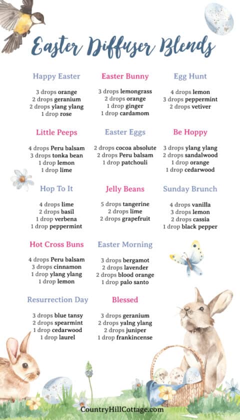 Easter Diffuser Blends {13 Easter Essential Oil Blends}