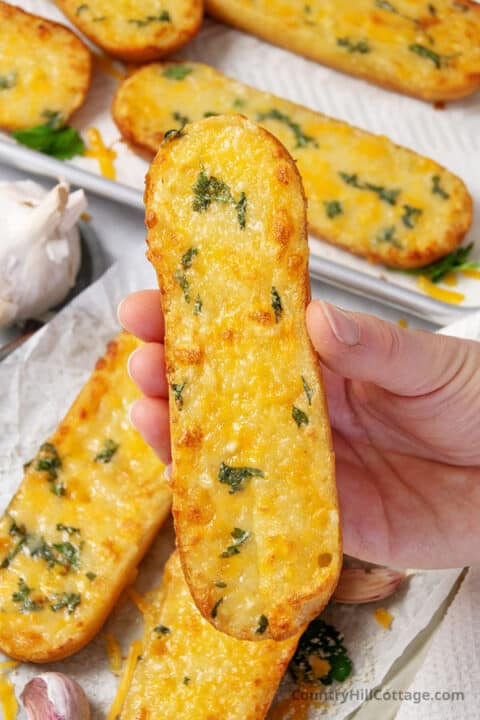 Hot Dog Bun Garlic Bread