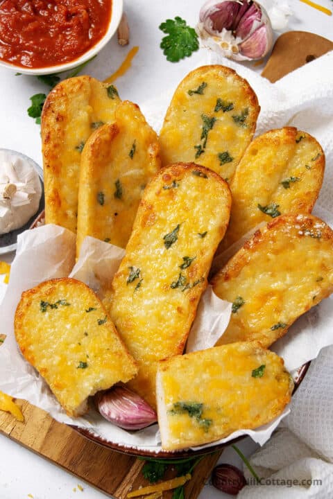 Hot Dog Bun Garlic Bread