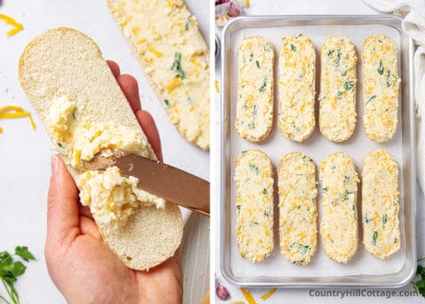 Hot Dog Bun Garlic Bread