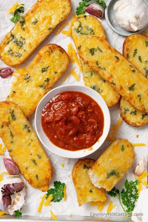 Hot Dog Bun Garlic Bread