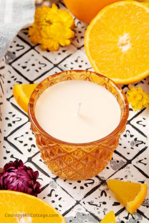 Orange Candle {With 9 Orange Candle Scents}
