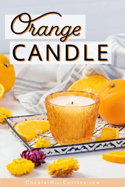 Orange Candle {With 9 Orange Candle Scents}