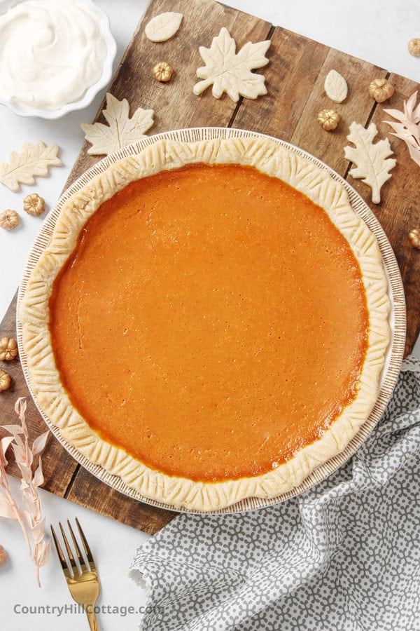 Evaporated Milk Pumpkin Pie