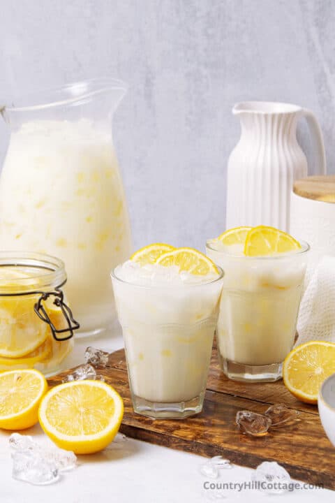 Creamy Lemonade With Condensed Milk
