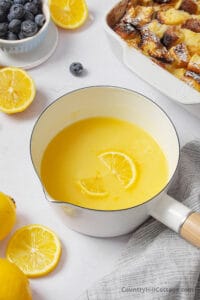Lemon Bread Pudding Sauce