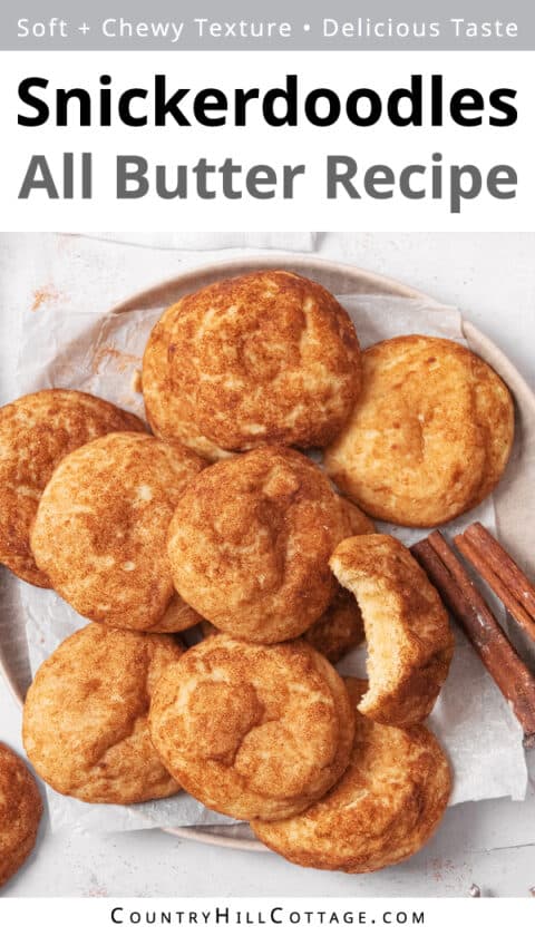 Snickerdoodle Recipe Without Shortening {With Butter}