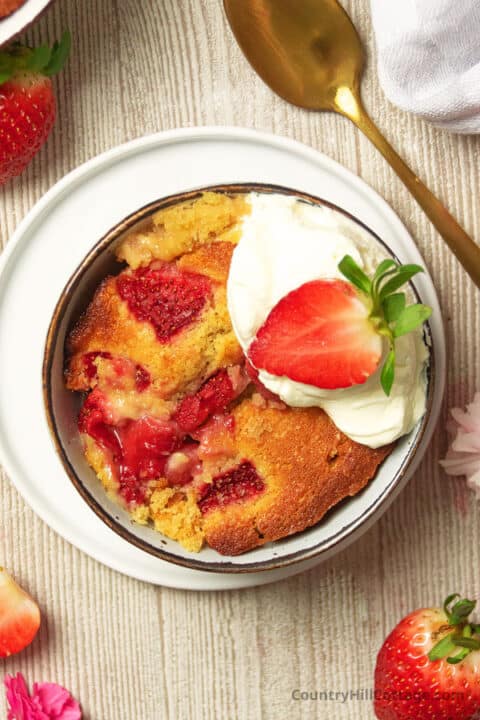 Strawberry Spoon Cake