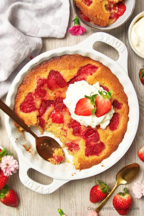 Strawberry Spoon Cake