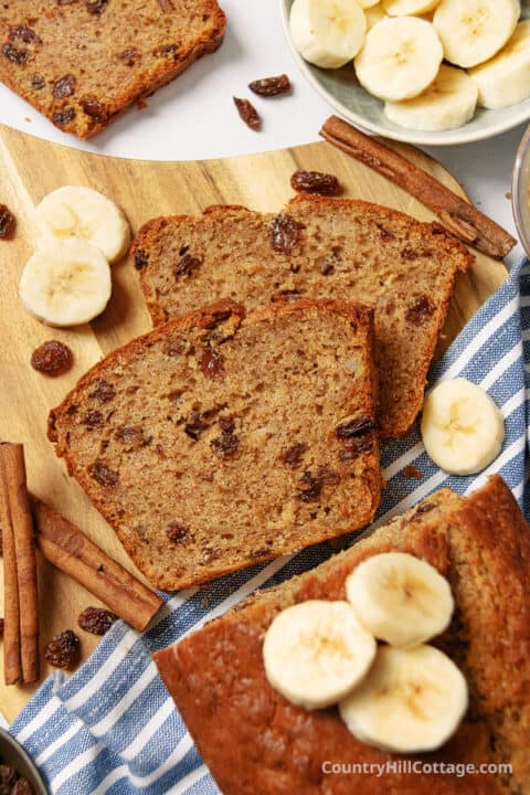 Raisin Banana Bread