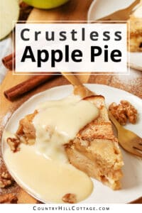 Crustless Apple Pie