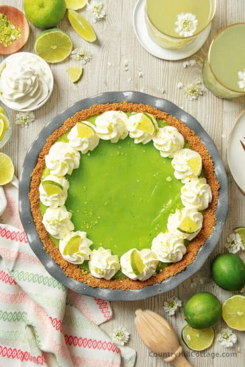 Cream Cheese Key Lime Pie